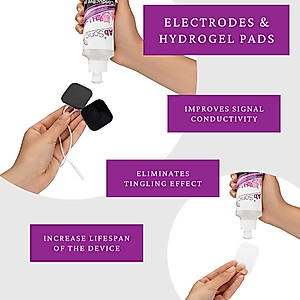 Absonic Conductive Gel - Cavitation Gel, Nuface Gel, Microcurrent Gel & Red Light Therapy for Face, Ultrasonic Gel, TENS Gel, EMS, Conductive Gel for Abs Stimulators - Paraben-Free, 2-pack