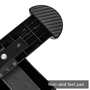 Under Desk Bike Pedal Exerciser, Exercise Bike for Leg/Arm Trainer Pedal Exerciser Foot Peddler Portable Therapy Bicycle Leg Peddler Portable Mini Cycle Bike (Silver)