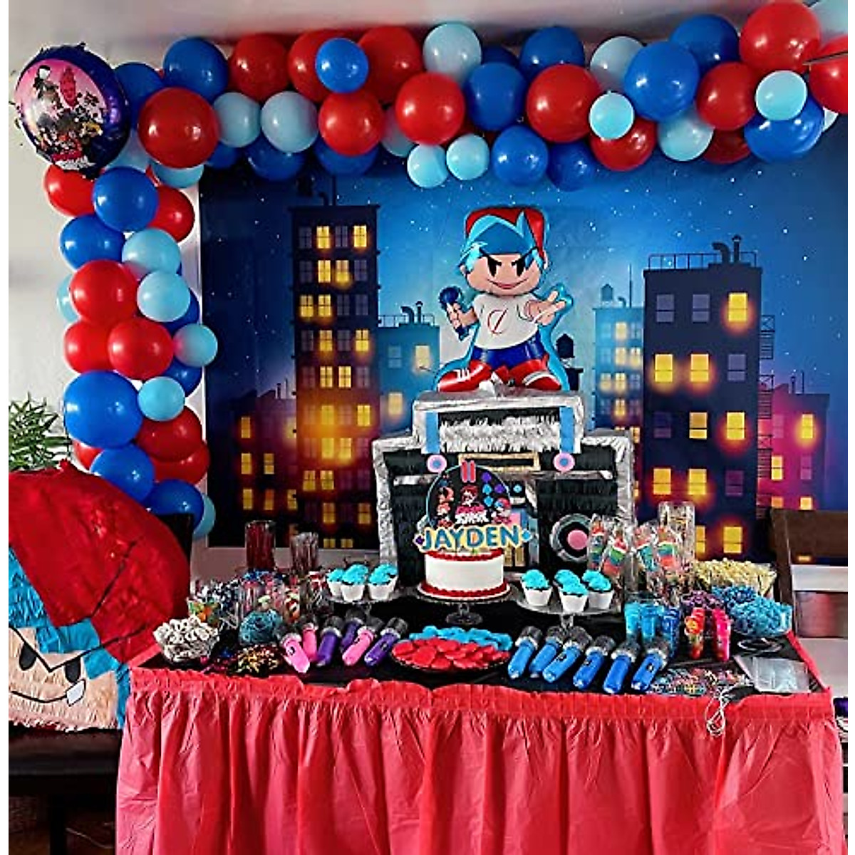 Super Hero City Photography Backdrop Beautiful Moon Supermen Theme Background Boy Birthday Party Banner Photo Studio Props Vinyl 7X5FT