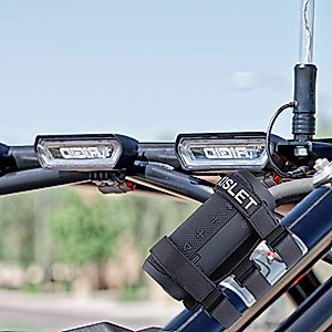 Xislet 2-Strap Style Portable UTV Speaker Mount Compatible with Polaris RZR Ranger Can Am Maverick X3 Kawasaki Mule Attaches 1.5-2.0" Roll Bar Wakeboard Tower Boat Wireless Speaker Bar Mount