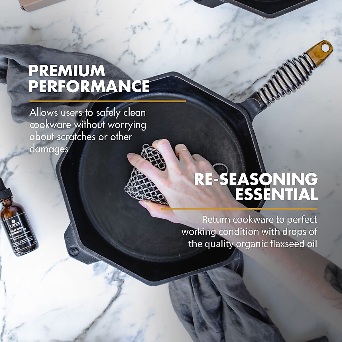 FINEX 3-Piece Cast Iron Care Kit