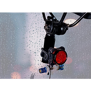 FREE LIGHT LED Bicycle Lights, Front and Rear Bike Lights Set, Black Aluminum Alloy and Durable Plastic, 4 Light Functions, 2 USB Cables Included and 4 Straps.