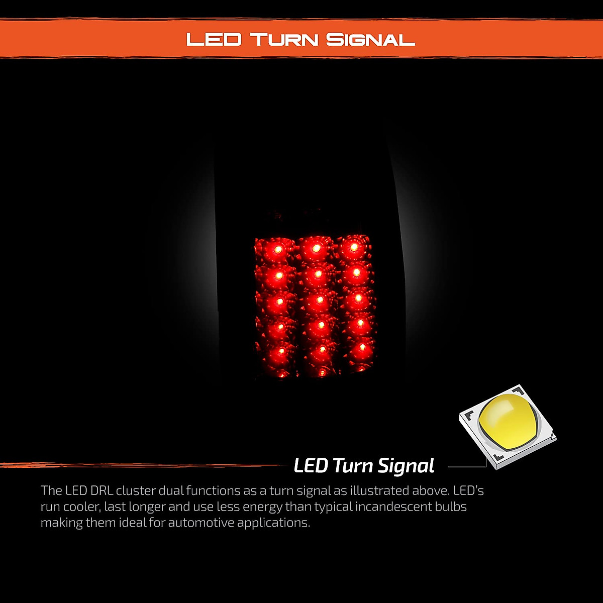 AKKON - For 1999-2002 Chevy Silverado 09-03 GMC Sierra Pickup Truck Smoke G2 LED Tail Lights Brake Lamps Replacement