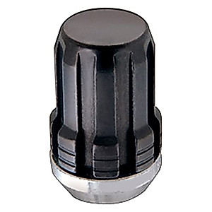 McGard SplineDrive Lug Nut Compatible with Dodge Daytona 1984-1993 | Cone Seat | M12 x 1.5 | 1.24in. Length | 4-Pack | Black | Requires Tool