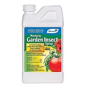 Monterey LG6135 Garden Insect Spray, Insecticide & Pesticide with Spinosad Concentrate, 32 oz