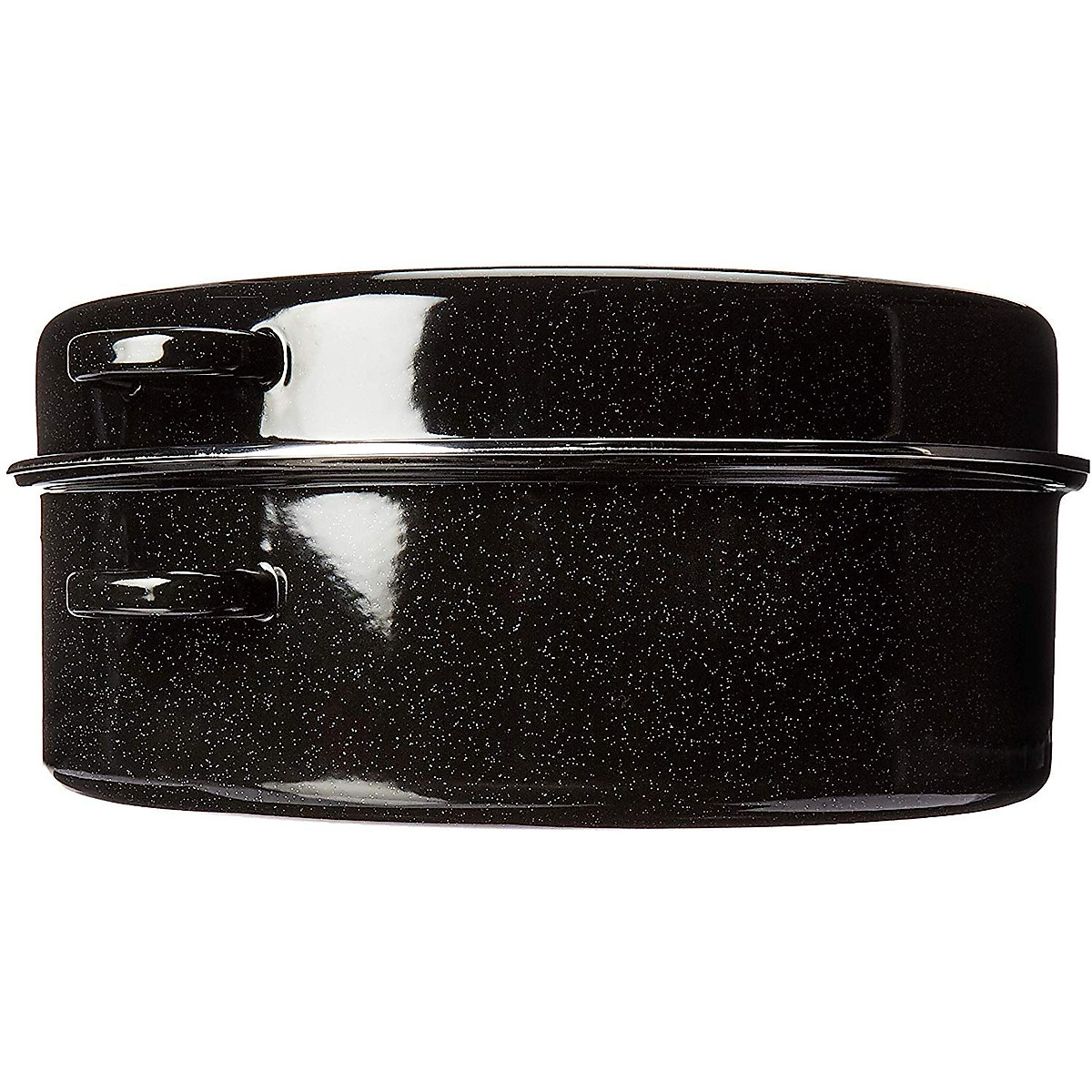 16.5"L x 15"W x 8"H (42cmx38cmx20.3cm) Uniware Healthy Enamel Coating Turkey Roaster, Roaster Pan for Turkey, Roaster for Chicken