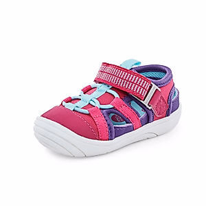 Stride Rite 360 Girls Blake Sneaker, Fuschia, 3 Infant