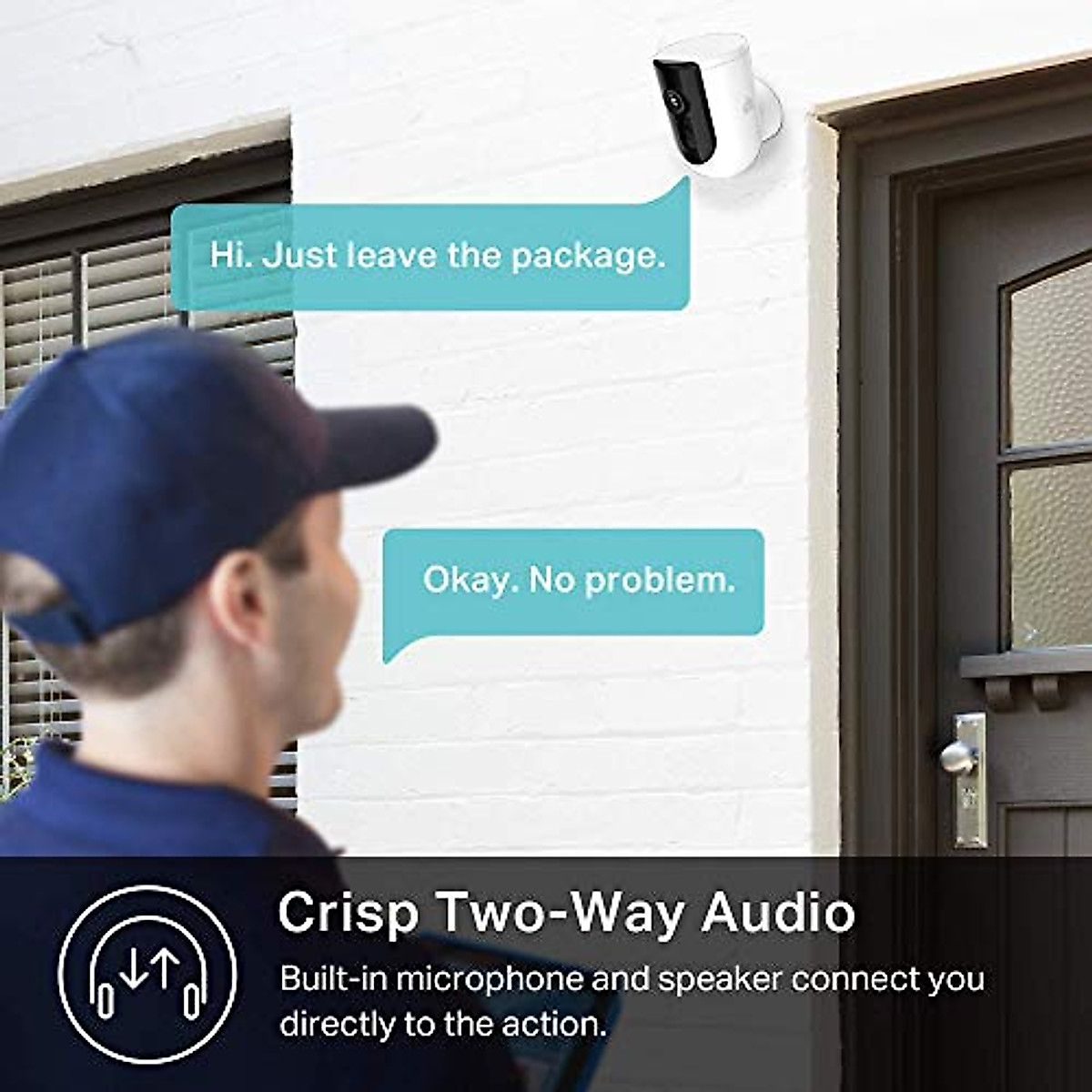 Kasa Home Security Camera System Wireless Outdoor & Indoor Camera by TP-Link, 1080P HD with Siren, Night Vision, Battery Rechargeable, Magnetic Wall Mount, Works w/Alexa & Google Home (KC300S2)