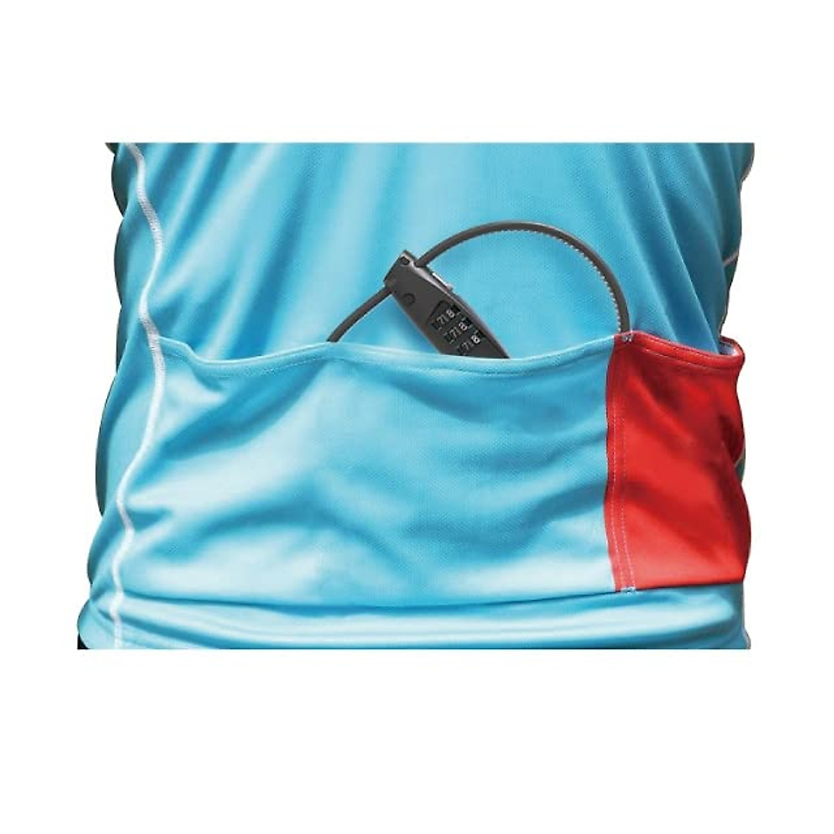 18” Zip Combination Keyless Cable Lock Lightweight Bike/Scooter/Luggage Lock Item Bike Lock (1)