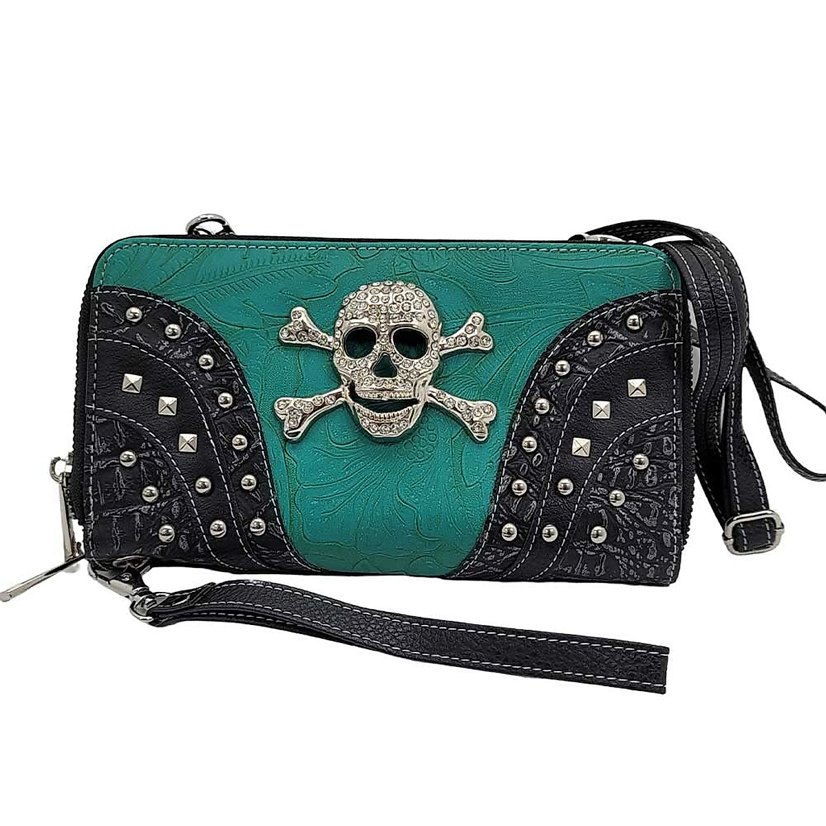 BHW SKULL WOMENS HANDBAGS SKULL WOMENS WALLET AND HANDBAGS (43-BLACK-BAG-ONY)