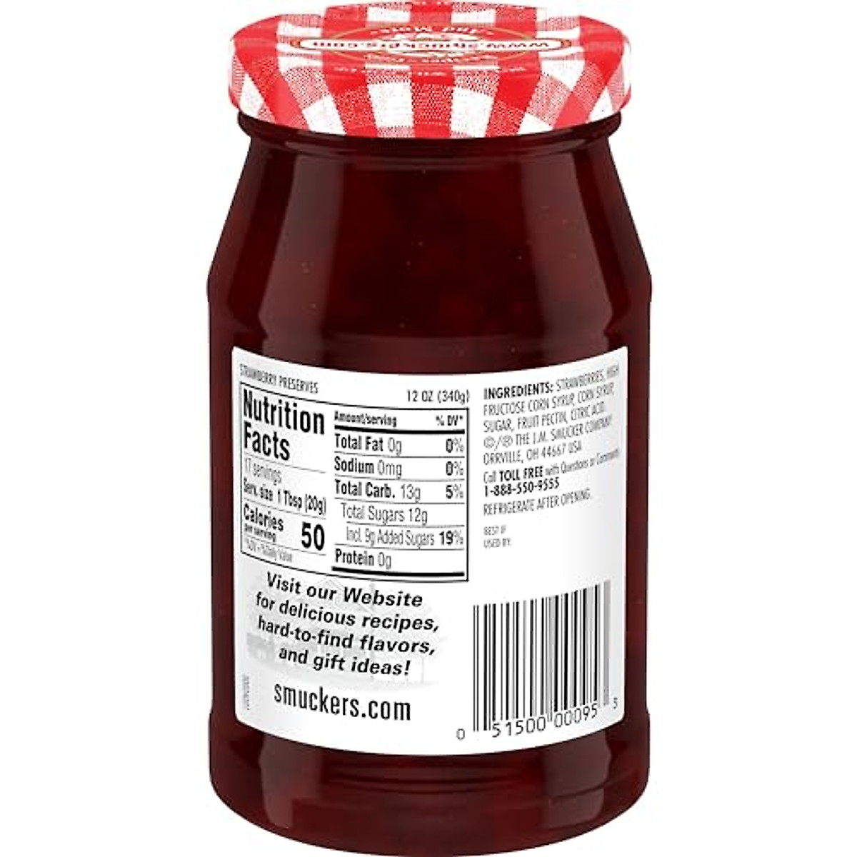 Smucker's Strawberry Preserves, 12 Ounces (Pack of 6)