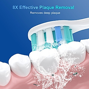 Replacement Toothbrush Heads Compatible with Philips Sonicare - for Electric Toothbrush Brush Heads (Click-on/Snap-on),KD-D2