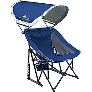 GCI Outdoor Pod Rocker Outdoor Rocking Chair with SunShade Canopy