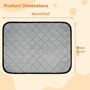 Homaisson Guinea Pig Cage Liners (24×18inches), 2-Pack Washable and Reusable Guinea Pig Bedding Pee Pads, Super Absorbent Guinea Pig Pee Pad for Chinchillas Hamster Small Animals