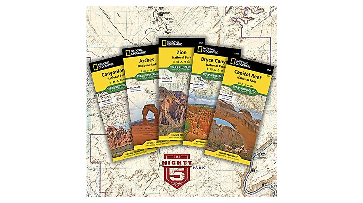 Explore Utah's Mighty 5 Parks: Nat Geo Map Pack Bundle