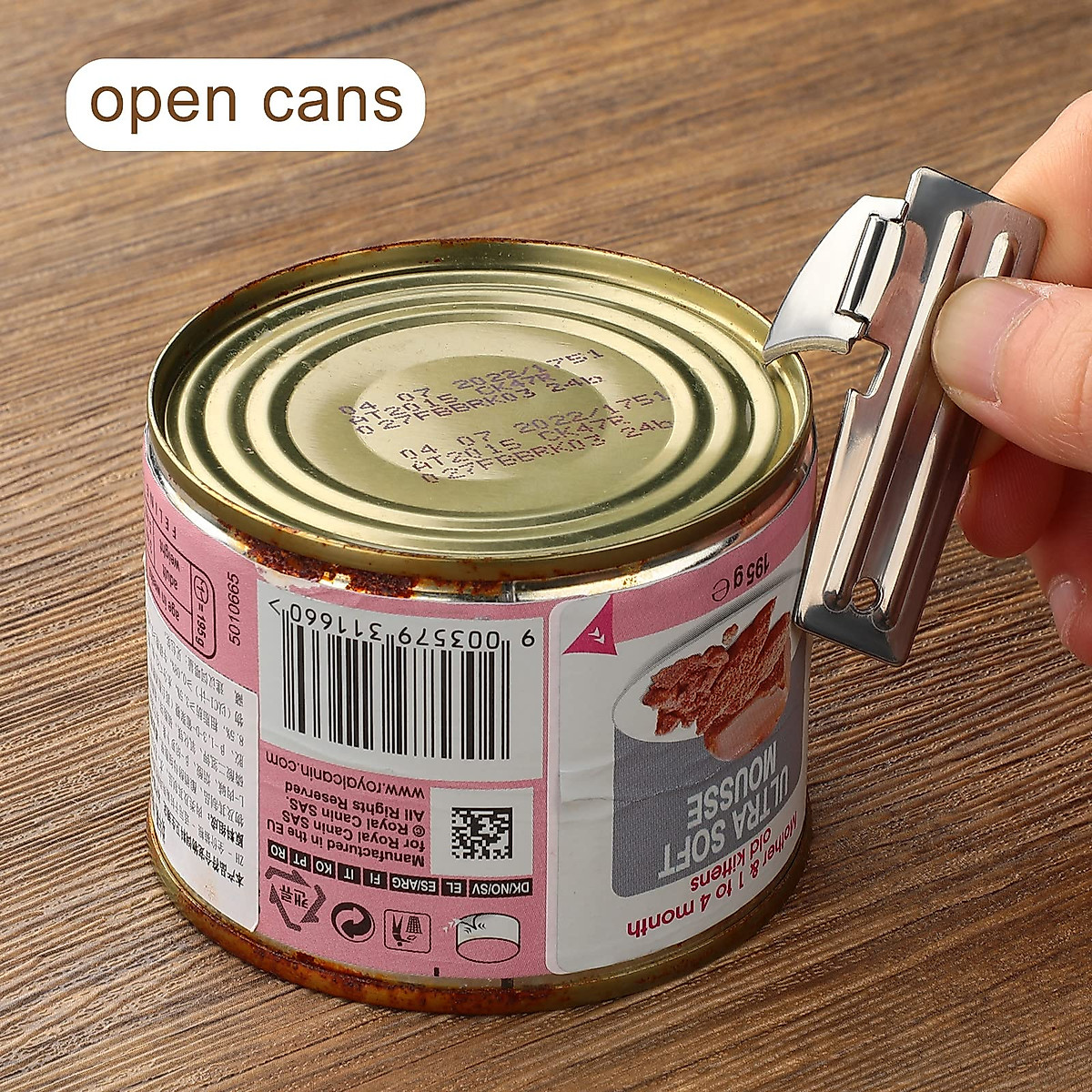 P-51 Camping Can Opener Stainless Steel Military Can Opener Survival Can Opener Army Can Opener Backpack Can Opener (8 Pieces)