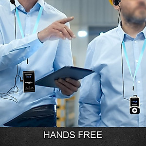 Retekess Case of 2 Transmitter 15 Receivers, T130 Wireless Tour Guide Transmitter with Lavalier Microphone, Simultaneous Interpreting for Training, Teaching, Factory