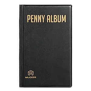 MUDOR Pressed Penny Collecting Book Album, Penny Collection Book Holds 160 Coins, Pressed Penny Holder for Collectors