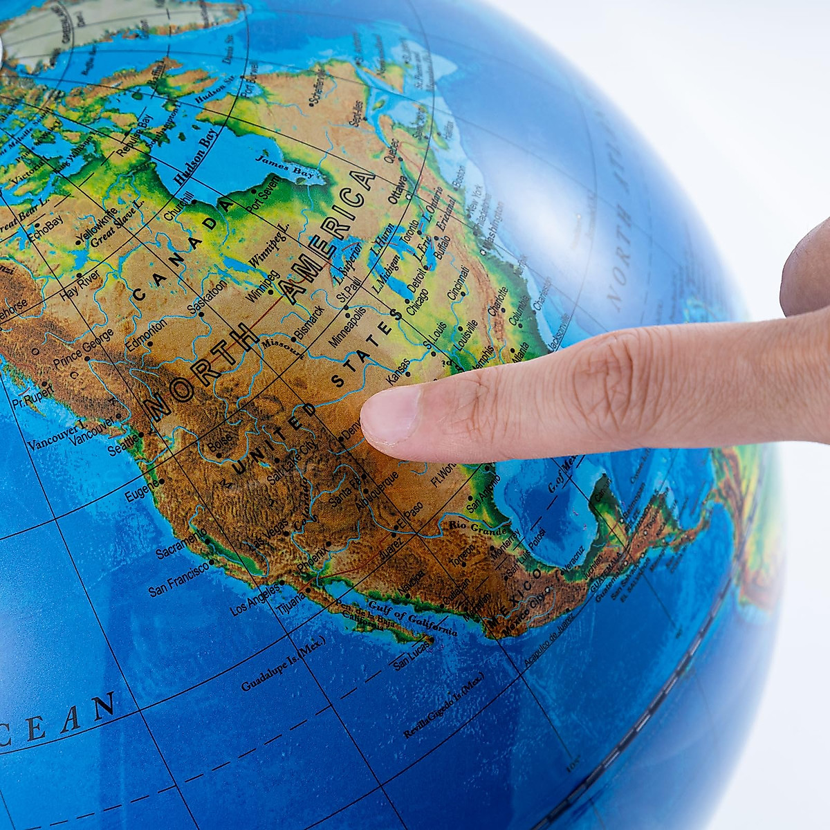 World Globe for High Clear Map Globe,9" Illuminated Constellation Globe,Educational Geographic Globe,Decor for Home Office Classroom