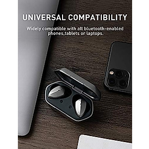 dyplay True Wireless Earbuds 35dB Active Noise Cancelling with ANC Transparent Mode Bluetooth 5.0 Earbuds, 6 Built-in Mics for Clear Calls, Immersive Stereo Sound, USB-C Charging Case, Touch Control