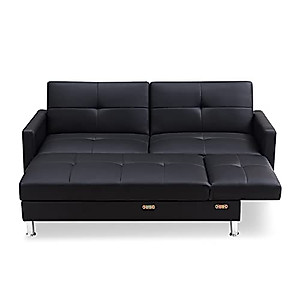 Gold Sparrow Davenport Sectional, Black