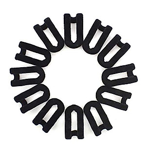 Bondream 50 pcs Mini Cascading Hanger Hooks Connector for Stack Clothes and Make Your Closet Space-Saving, Black