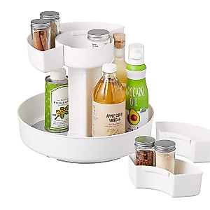 Copco 5254097 Cabinet Organizer, Two Tier, White With Gray Liner