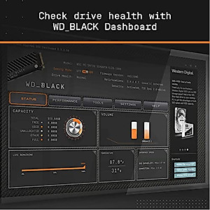 WD_BLACK 1TB SN850 NVMe Internal Gaming SSD Solid State Drive - Gen4 PCIe, M.2 2280, 3D NAND, Up to 7,000 MB/s - WDS100T1X0E