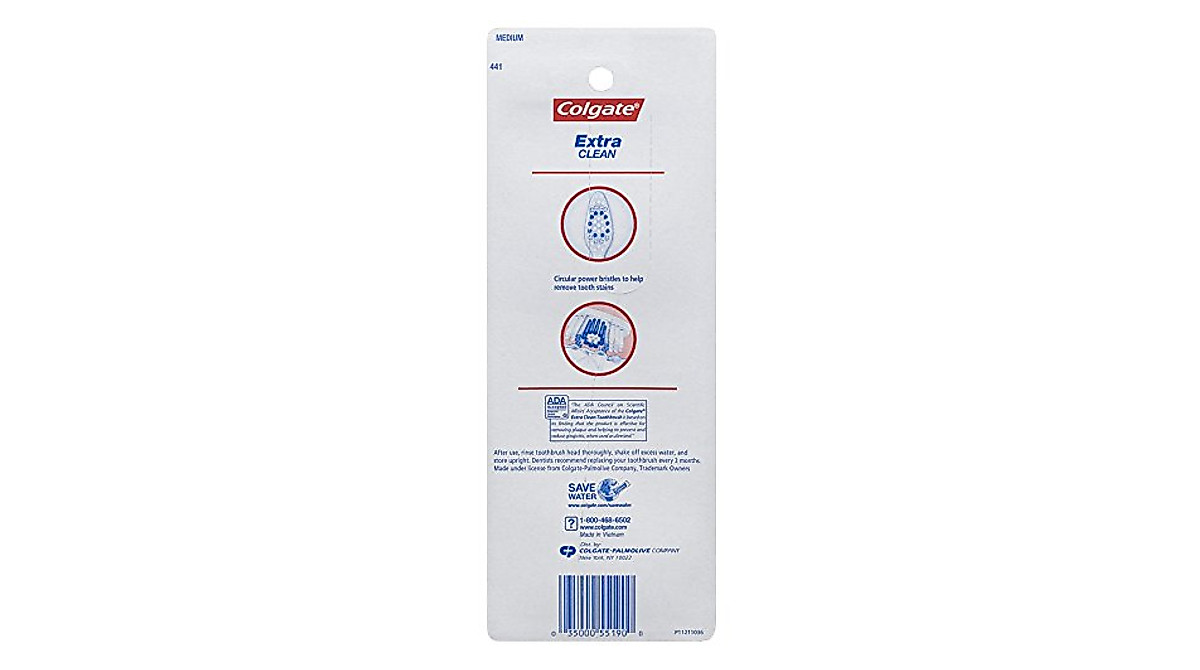 Colgate Extra Clean Toothbrush Set – Effective Plaque & Stain Removal