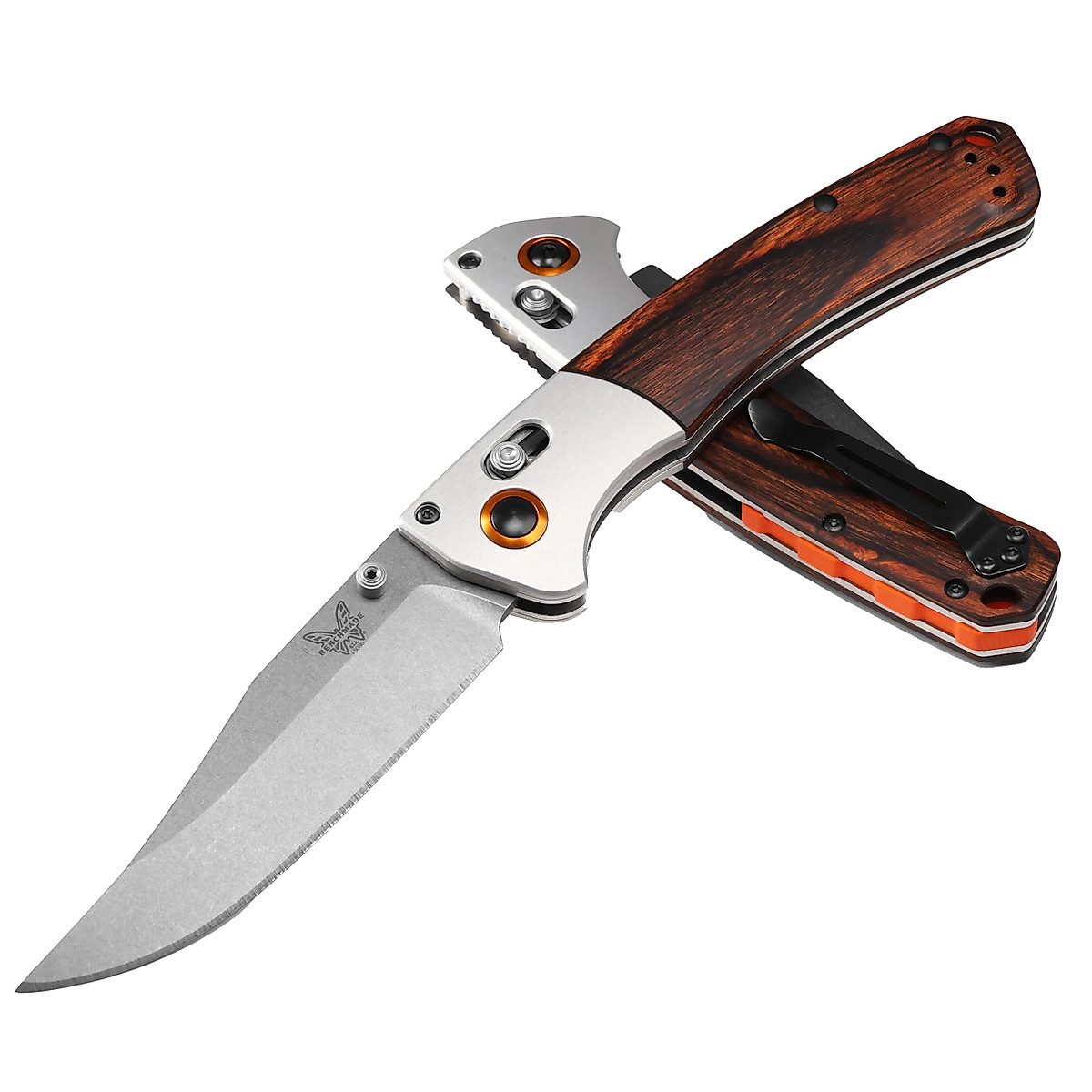 Benchmade - Crooked River 15080 EDC Knife with Wood Handle (15080-2)