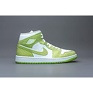 Jordan Womens WMNS Air 1 Mid SE DV2959 113 Green Python - Size 6.5W