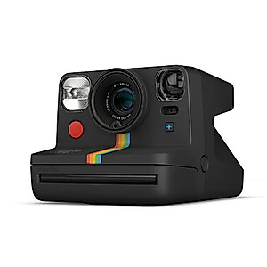 Polaroid Now+ Black (9061) - Bluetooth Connected I-Type Instant Film Camera with Bonus Lens Filter Set