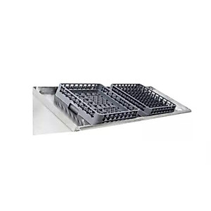Express KitchQuip 63” Premium Quality Stainless Steel Mounted Slanted Rack Shelf – NSF Certified