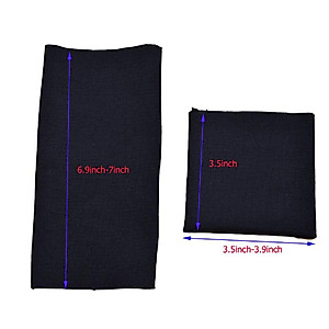 Seamless Rib Cuffs 1 Pair,1 * 1 Rib Knit Replacement Jacket Stripes Rib Knit Trims Cuffs for Sewing DIY (Black Color)