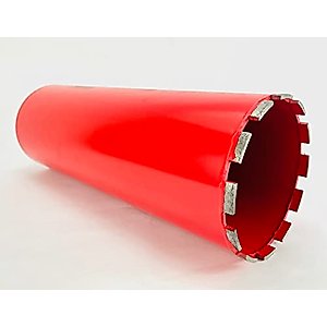 6" Inch Diamond Wet Core Drill Bit 1-1/4” Threaded by BLUEROCK Tools for Concrete Rebar Asphalt Brick Rock Masonry Hole Barrel Coring