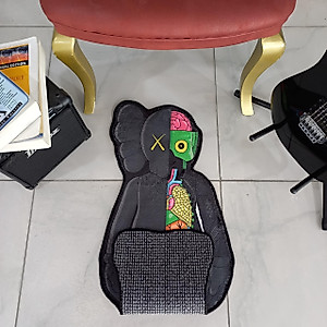 Rugendary Ka-ws Rug Popular Hypebeast Room Decor Unique Design Sneakerhead Carpet Nonslip Backing Street Art Mat Machine Washable Cool Rug (Hypebeast-1, 1.3x3 ft. (Plush))