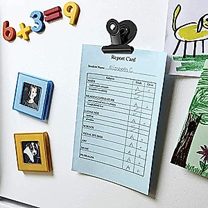 12 Pack Black Refrigerator Magnets Fridge Magnet, Magnetic Clips for Whiteboard, Magnet Clips Heavy Duty for Kitchen & Office Home Organizing