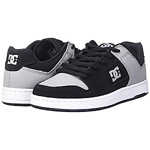 DC Men's Manteca 4 Casual Skate Shoe, Black/Grey, 11