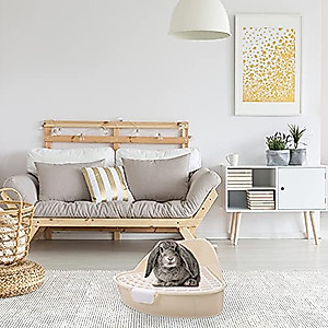 PATKAW Large Rabbit Litter Rabbit Corner Potty Rabbit Toilet Box Rabbit Potty Box Box Potty Corner