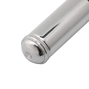 BQLZR 22.6cm Length Flute Head Joint Headjoint Mouthpiece Replacement Woodwind Instrument Accessories Silver Metal