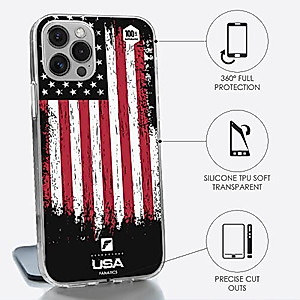 Phone Case USA Flag Patriot Design Silicone Transparent - Compatible iPhone and Samsung (Samsung Galaxy A04)