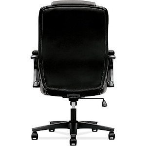 HON Managerial Office Chair- High-Back Computer Desk Chair with Loop Arms , Black (VL402)
