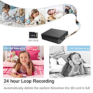 TACUWA Spy Camera Hidden Camera WiFi,Smallest HD Mini Spy Cam for Home Security Easy to Use Wireless Indoor Surveillance with Motion Detection Night Vision