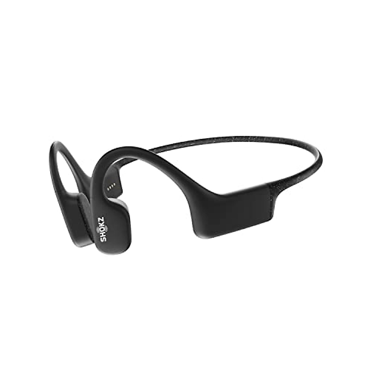 SHOKZ OpenSwim Swimming MP3 - Bone Conduction MP3 Waterproof Headphones for Swimming - Open-Ear Wireless Headphones, No Bluetooth, with Nose Clip and Earplug (Black)
