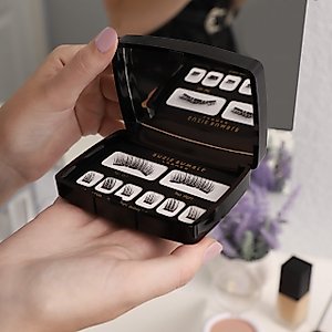 Suzie Bumble Magnetic Eyelashes Natural Look; Reusable Magnetic Lashes Eyelash Extension Kit - Pestañas Postizas Magneticas - Comes with Beautiful Mirror Travel Case