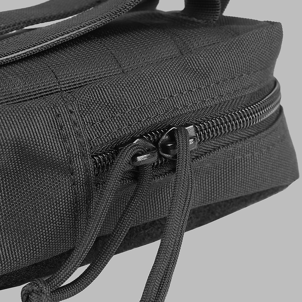 AMYIPO Mini MOLLE Pouch Multi-Purpose Compact Tactical Waist Bags Small Utility EDC Pouch (Black - Mini Pouch (2PCS))