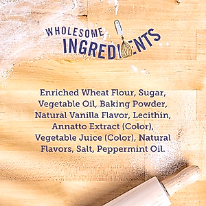 Three Dog Bakery Candy Cane Lick'n Crunch! - Festive Dog Cookies, Dog Sandwich Cookies, Dog Birthday Cookies, Holiday Dog Treats, Puppy Cookies