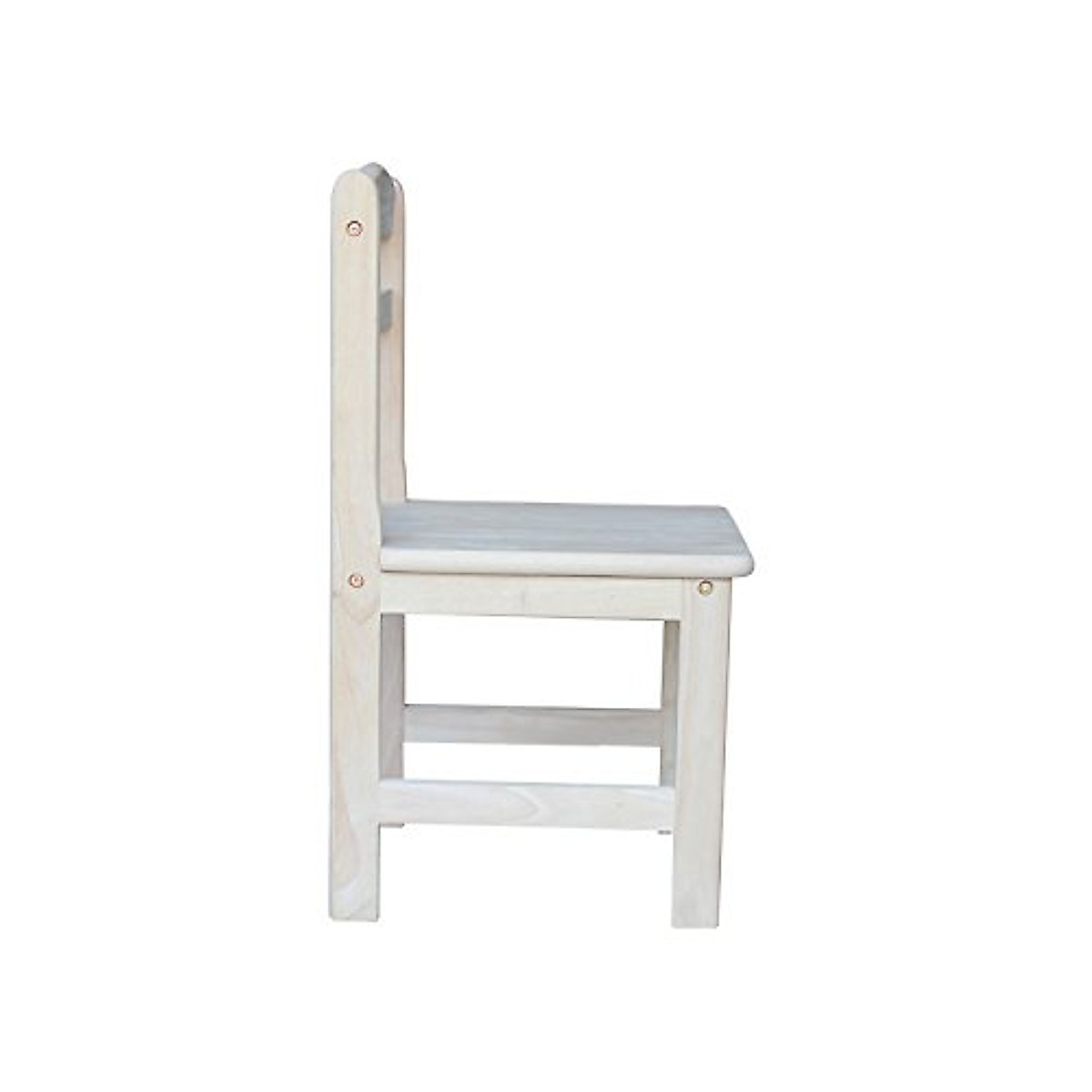International Concepts Juvenile Chair, 13.75" W x 15" D x 27.5" H, Unfinished