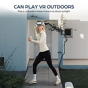 KKCOBVR S2 VR Shell Protective Cover with Four IR Filter Films, Compatible with Meta/Oculus Quest 2 Accessories can Play VR Outdoors on Cloudy Days or in Shaded Places with No Sunlight Direct