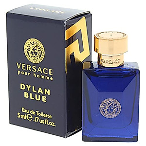 Versace Dylan Blue Mini Eau de Toilette Splash for Men, 0.17 Ounce